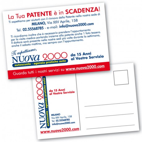 Cartoline personalizzate.